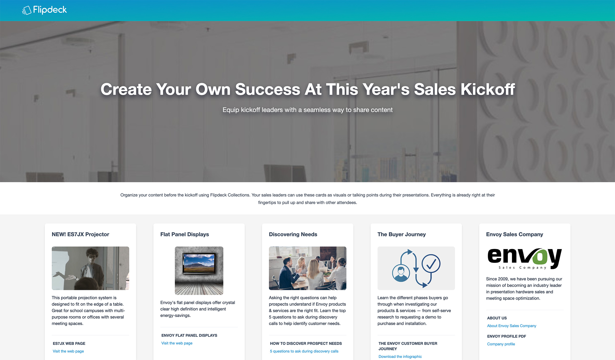 Impress at Your Next Sales Kickoff - Flipdeck®